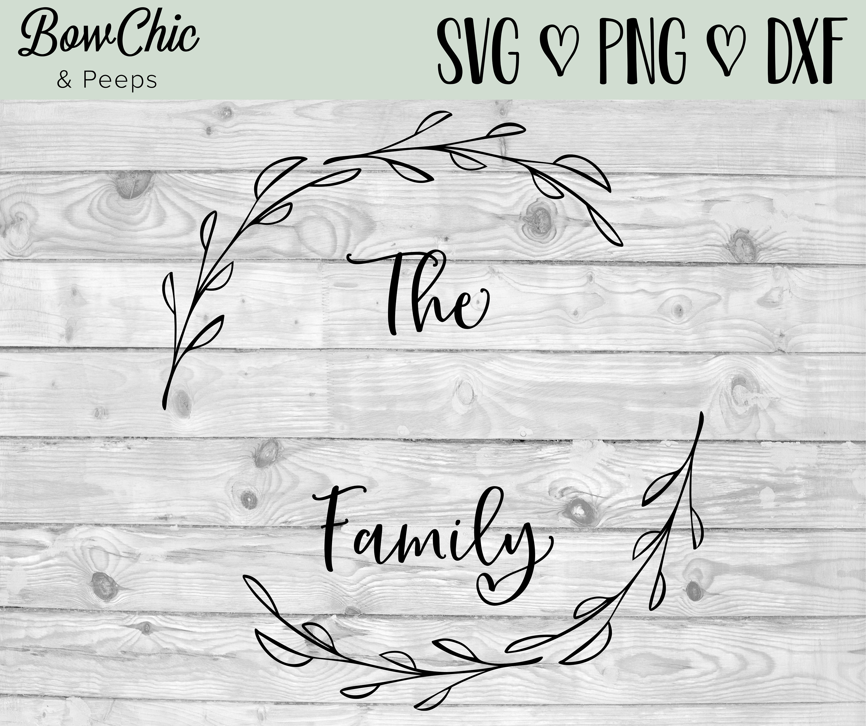 Customizable Svg Family Name Svg Monogram Svg Farmhouse | Etsy