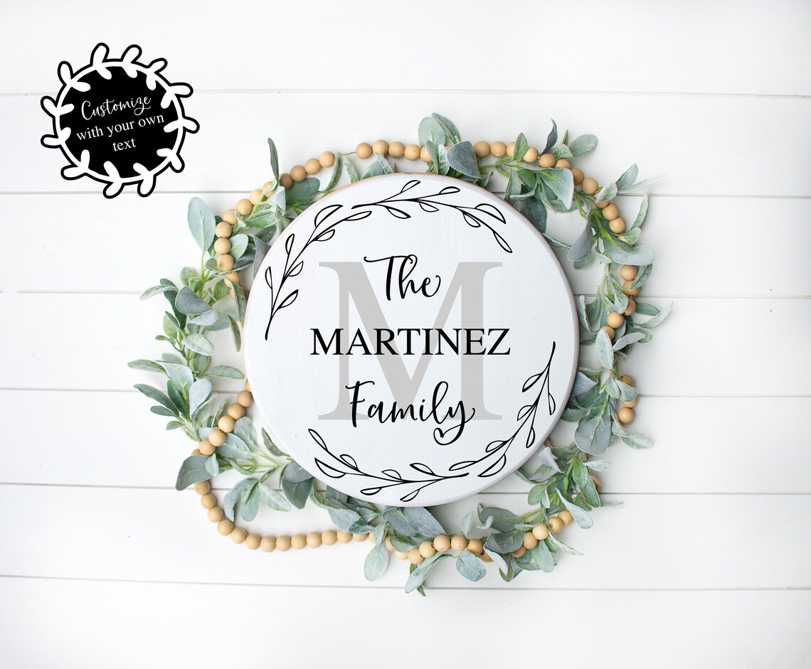 Customizable Svg Family Name Svg Monogram Svg Farmhouse | Etsy