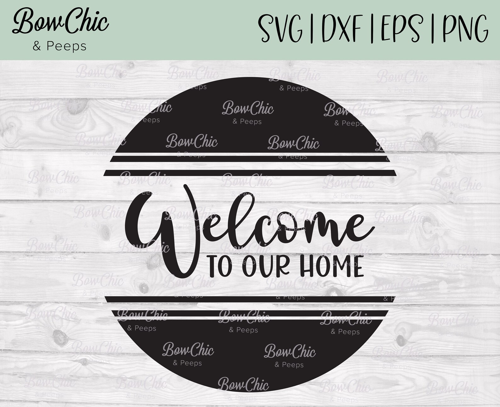 Circle Welcome Sign Svg Welcome to Our Home Svg Rectangle - Etsy Canada