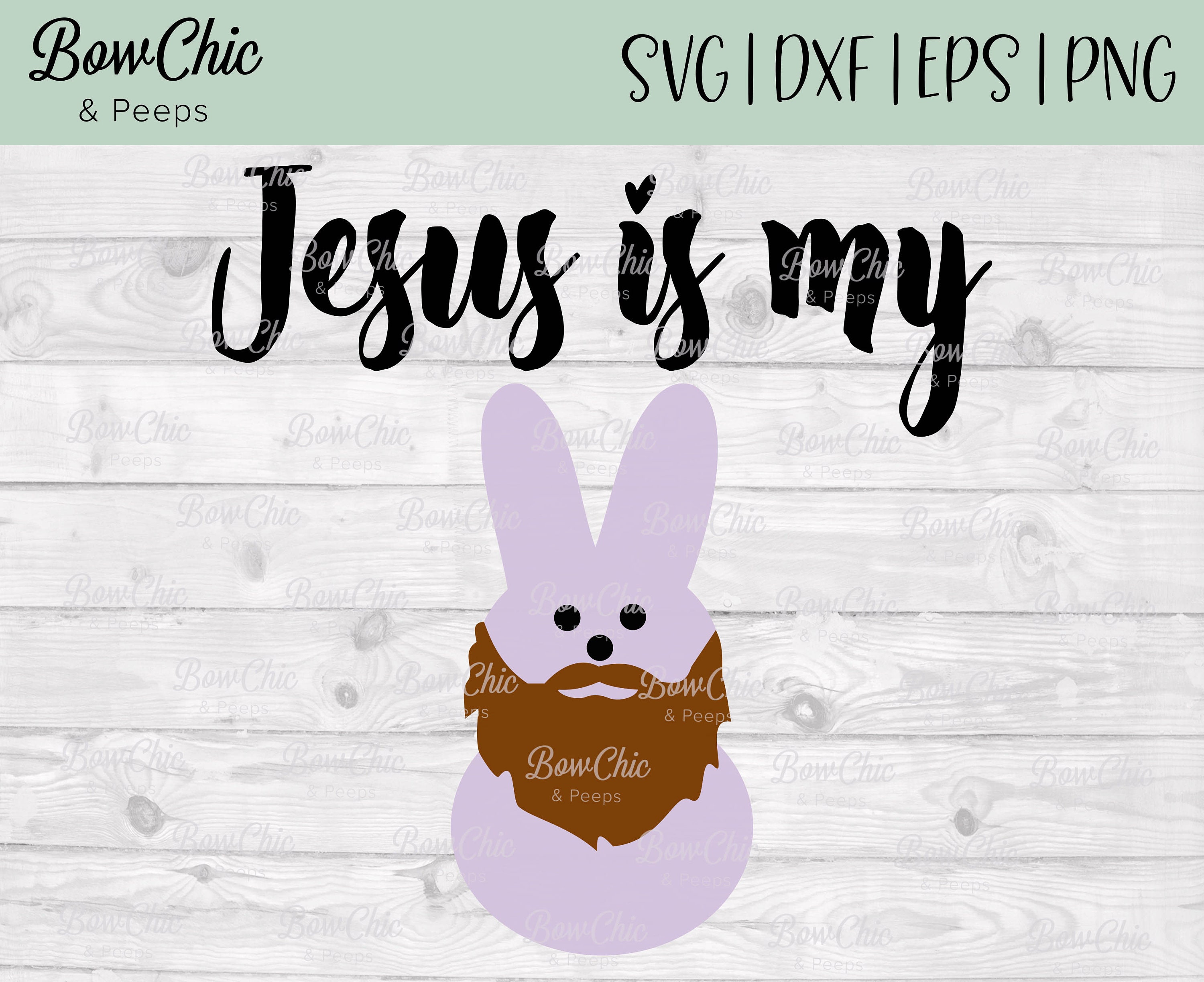 Jesus is My Peep SVG Easter SVG Cute Easter SVG Peeps - Etsy