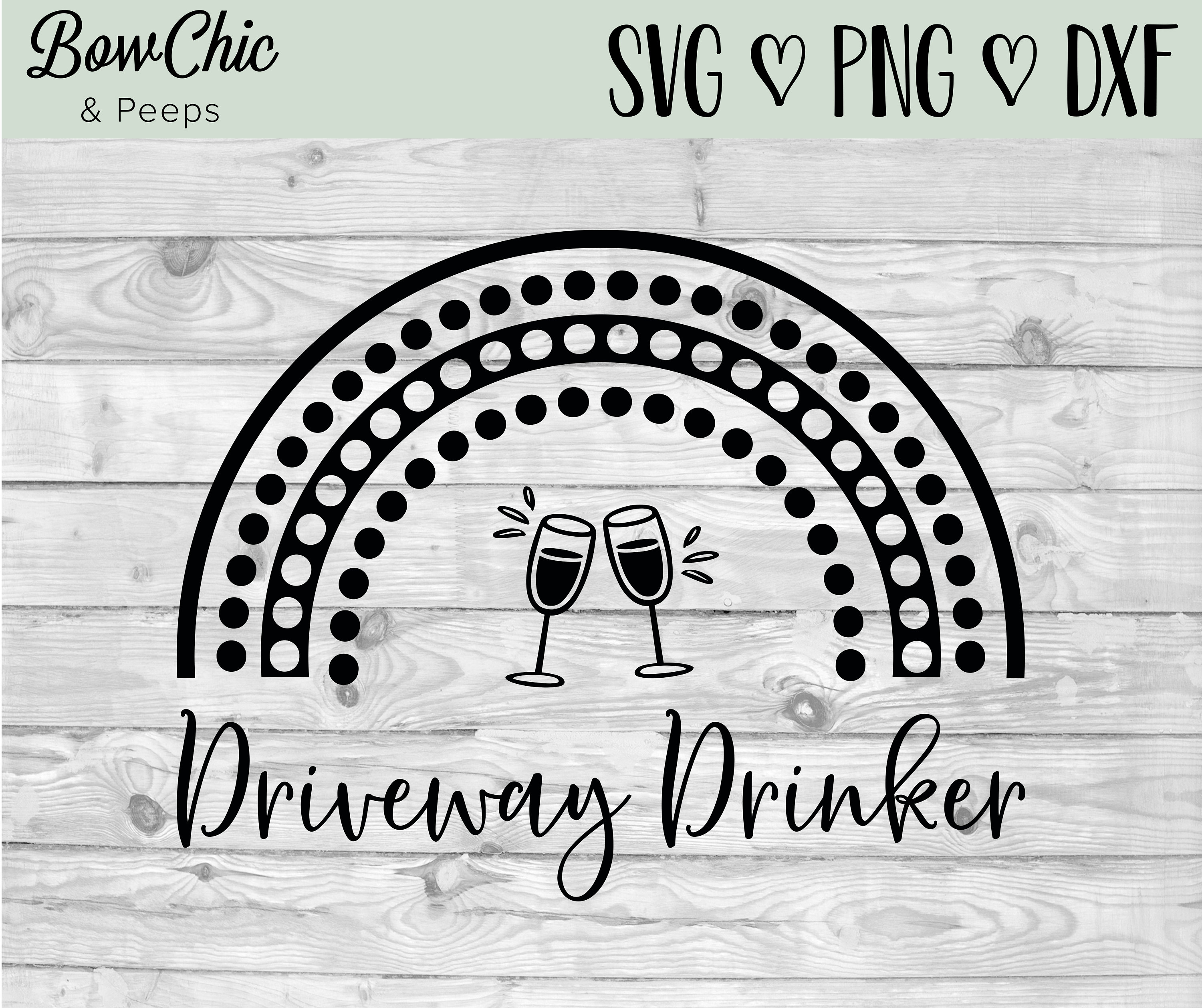 Driveway Drinker Svg Rainbow Svg Summer SVG SVG Drinks | Etsy