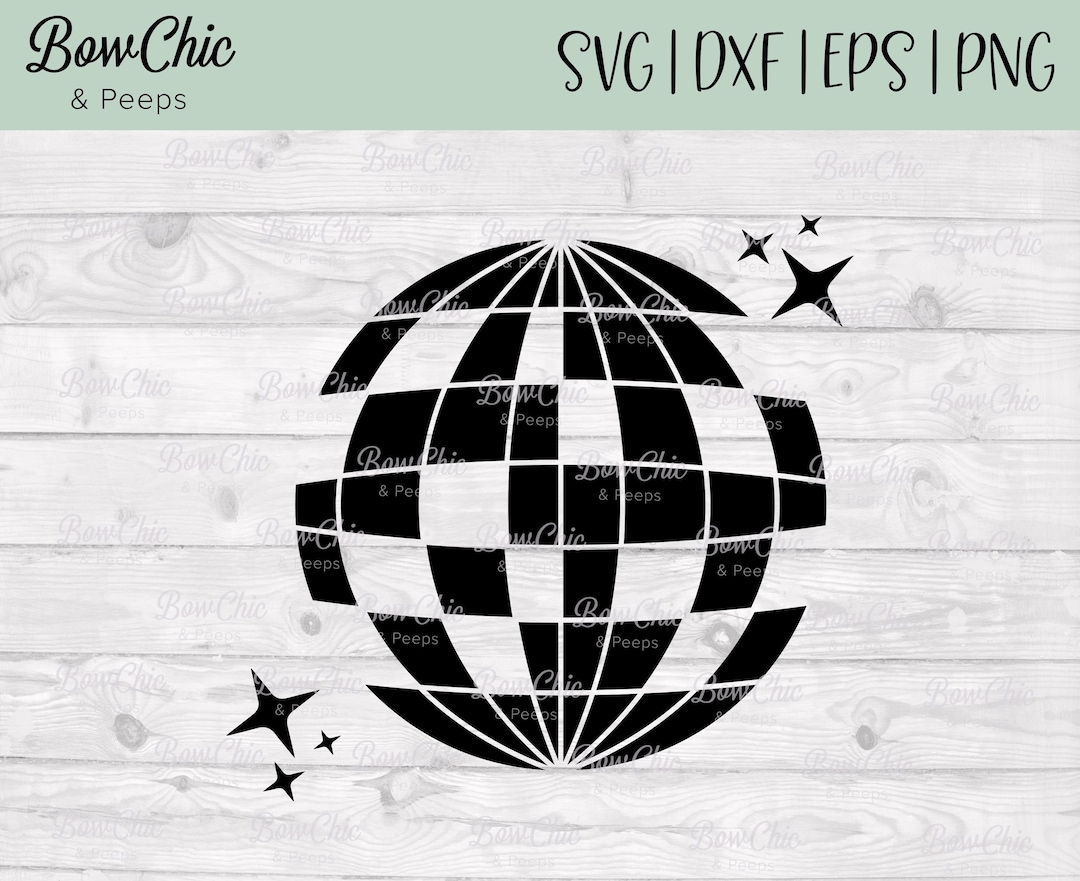 Disco Ball Svg | Mirror Ball Svg | Retro Svg | 70s Svg | Cut File | Svg ...