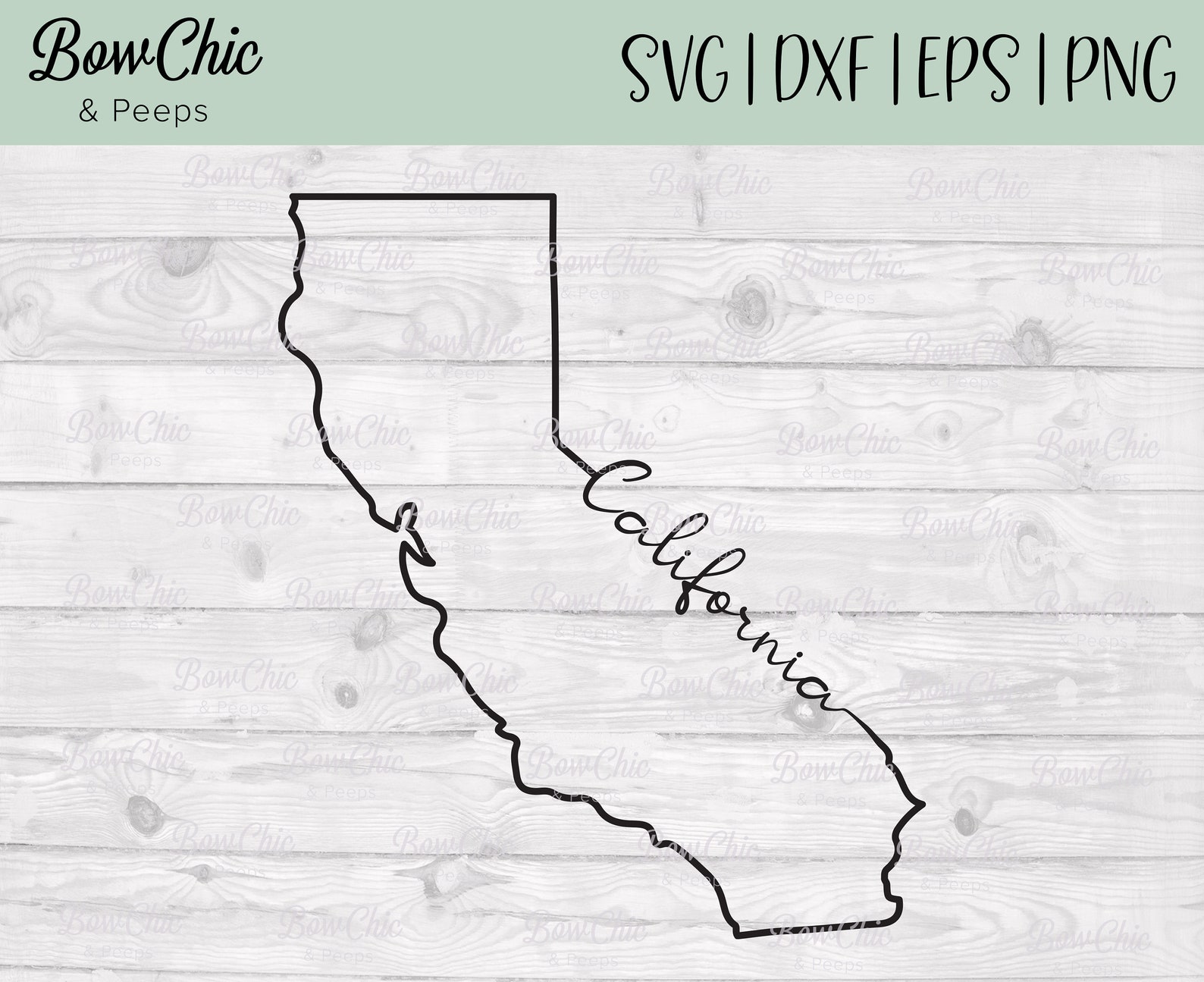 California SVG California Outline SVG California Sticker - Etsy
