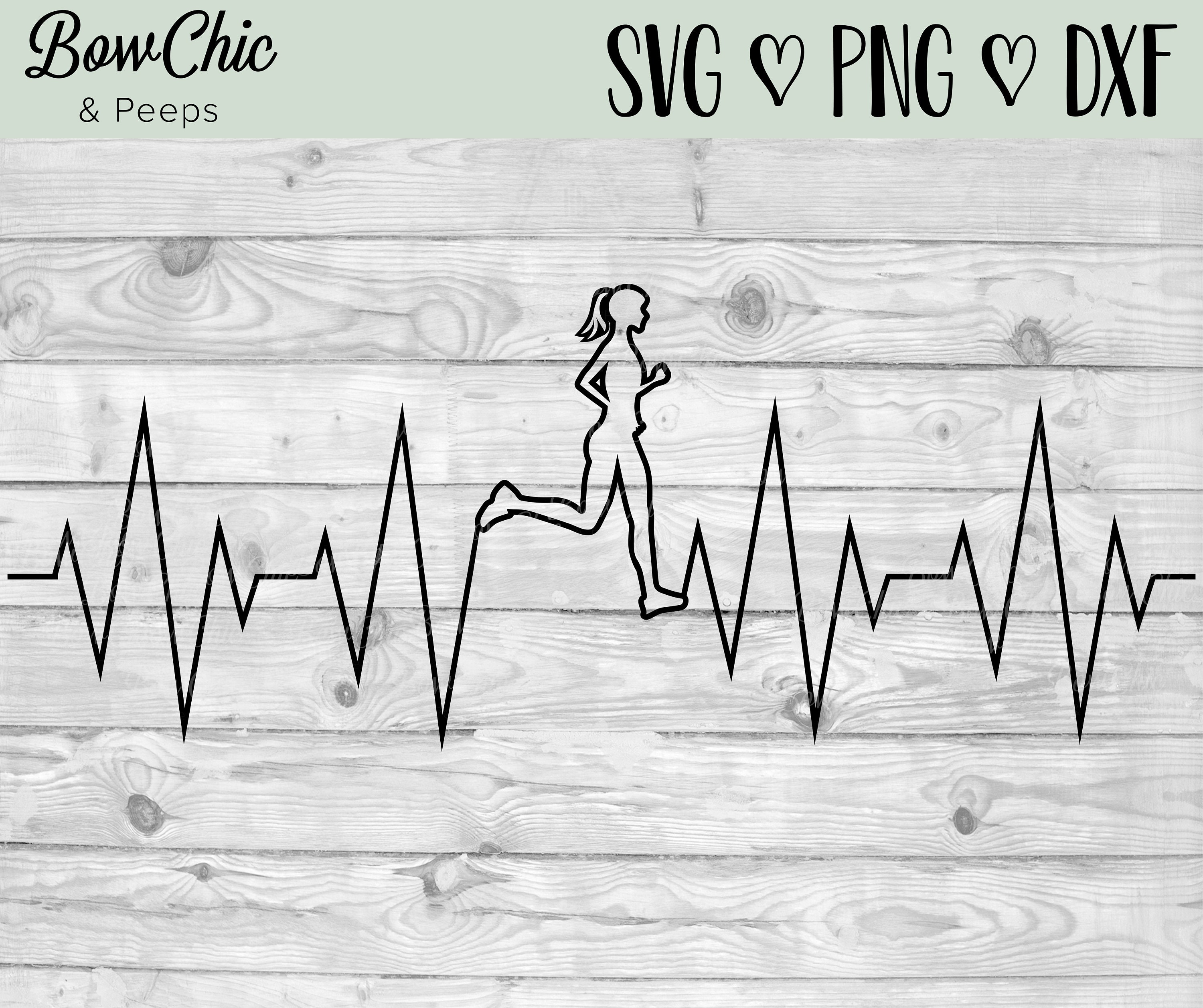 Runner Heartbeat SVG Cross Country Svg Runner Svg Jogger - Etsy