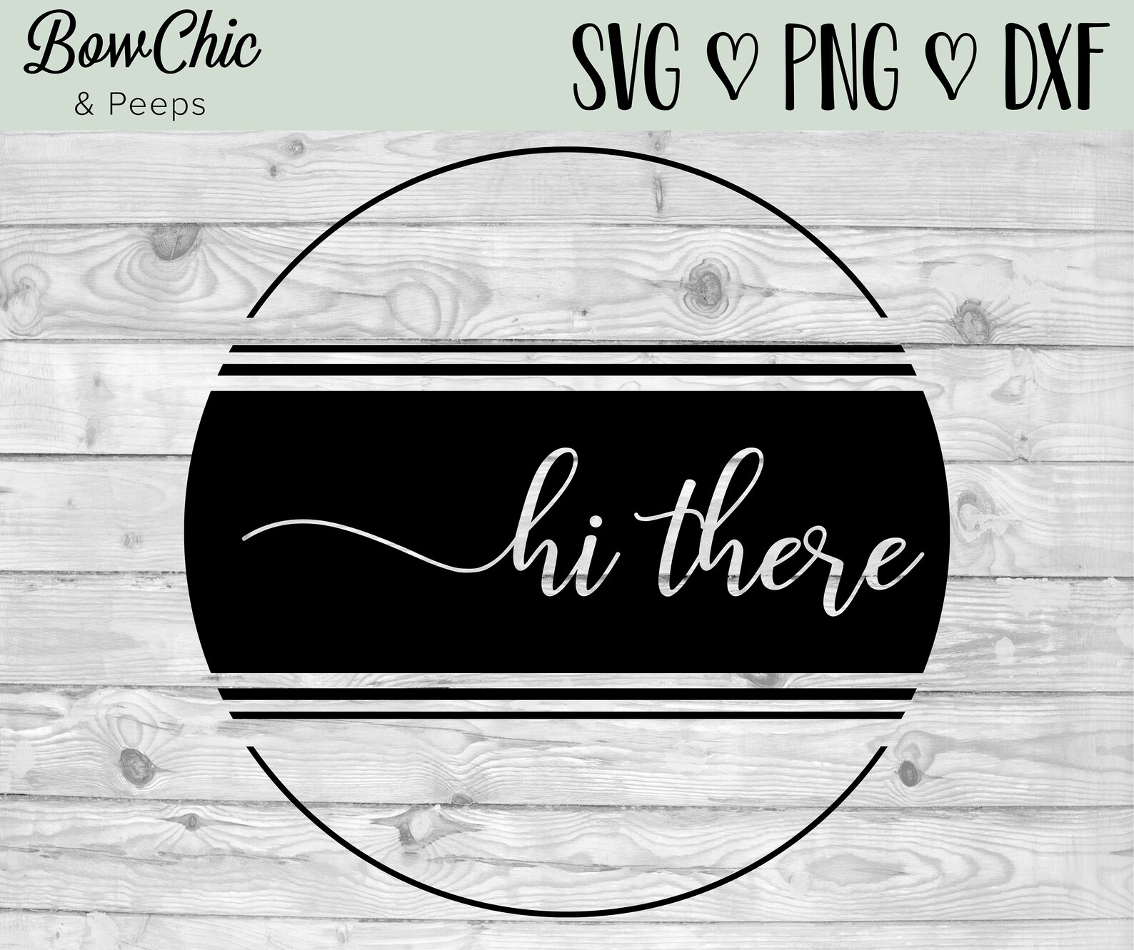 Hi There Svg Circle Welcome Sign Svg Welcome Sign Svg - Etsy