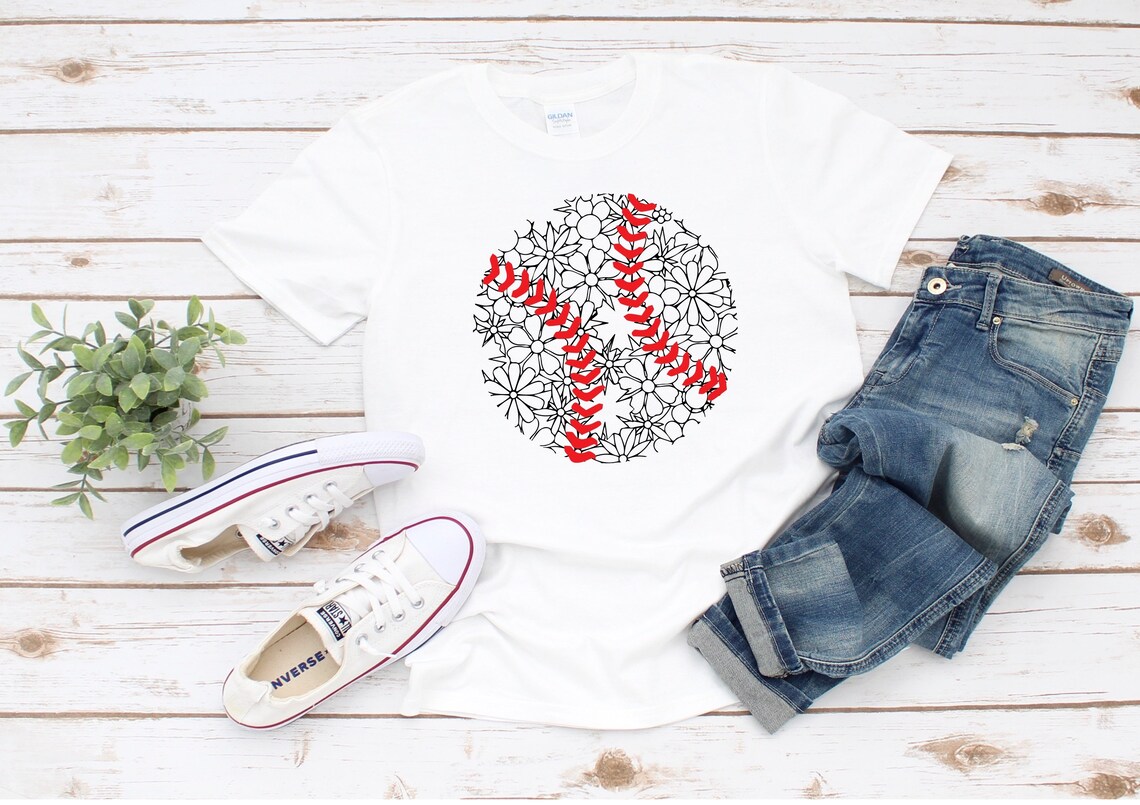 Floral Baseball SVG, Baseball Mandala, Flower Baseball, Baseball SVG ...