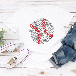 Floral Baseball SVG, Baseball Mandala, Flower Baseball, Baseball SVG ...