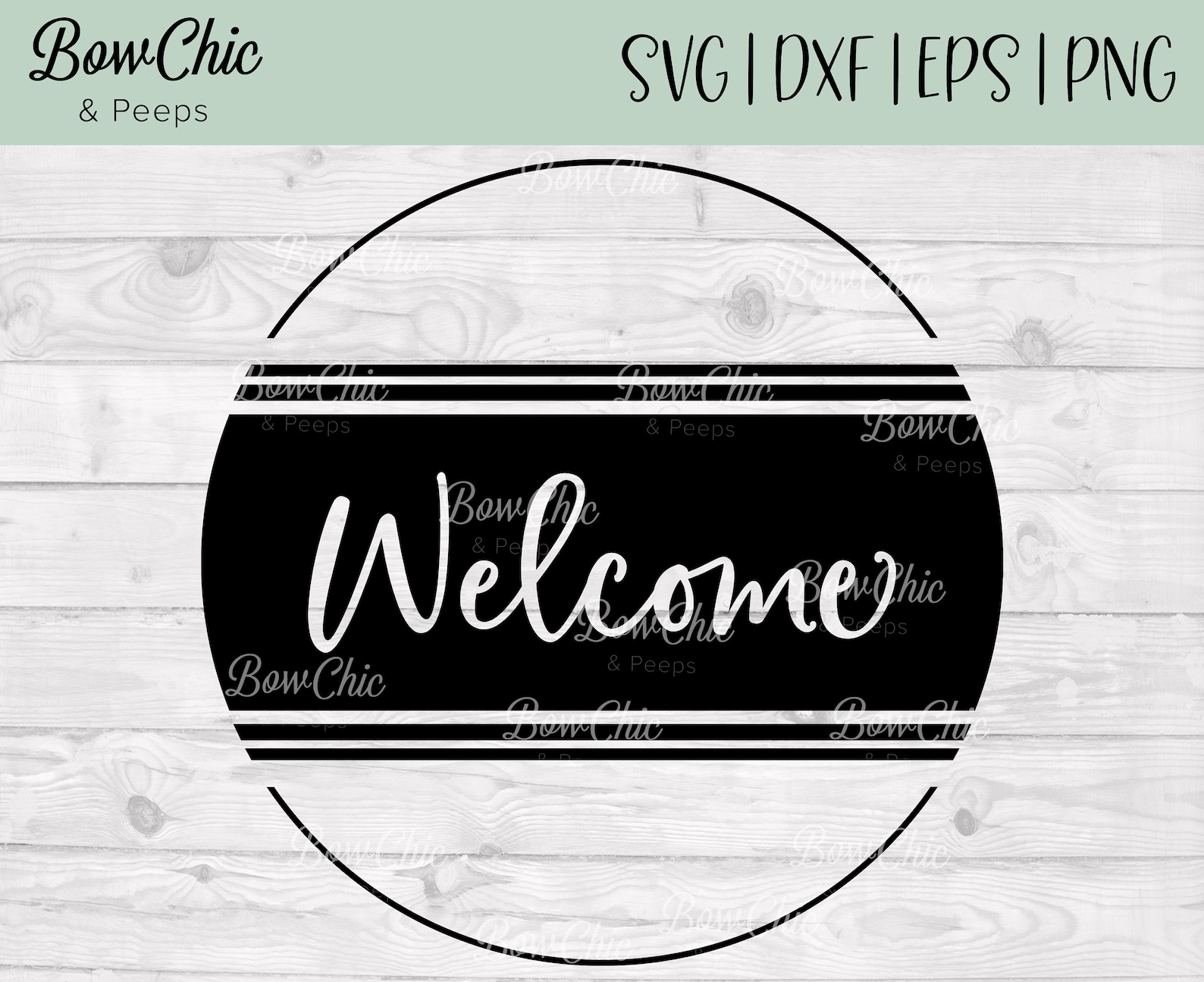 Circle Welcome Sign Svg Welcome Sign Svg Grain Stripes Svg - Etsy