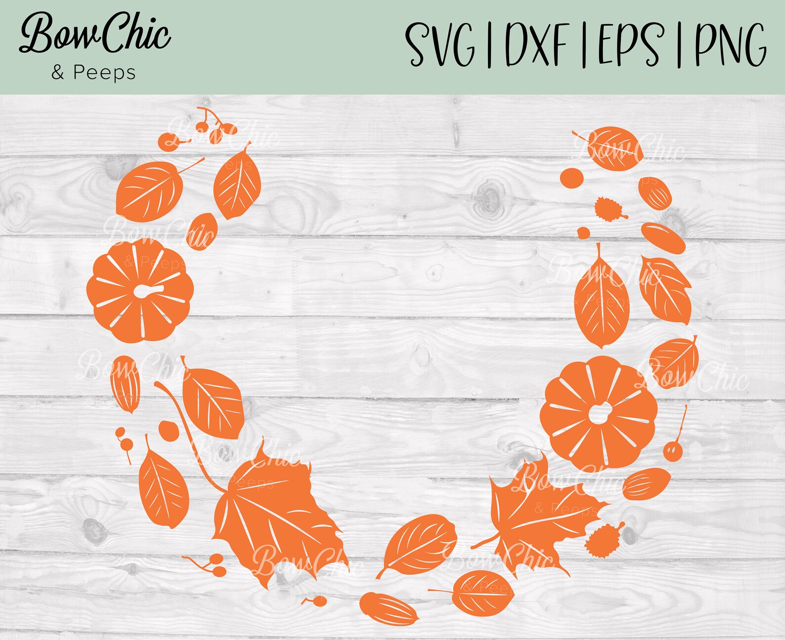 Fall Wreath Svg Pumpkin Wreath Svg Autumn Wreath Svg | Etsy