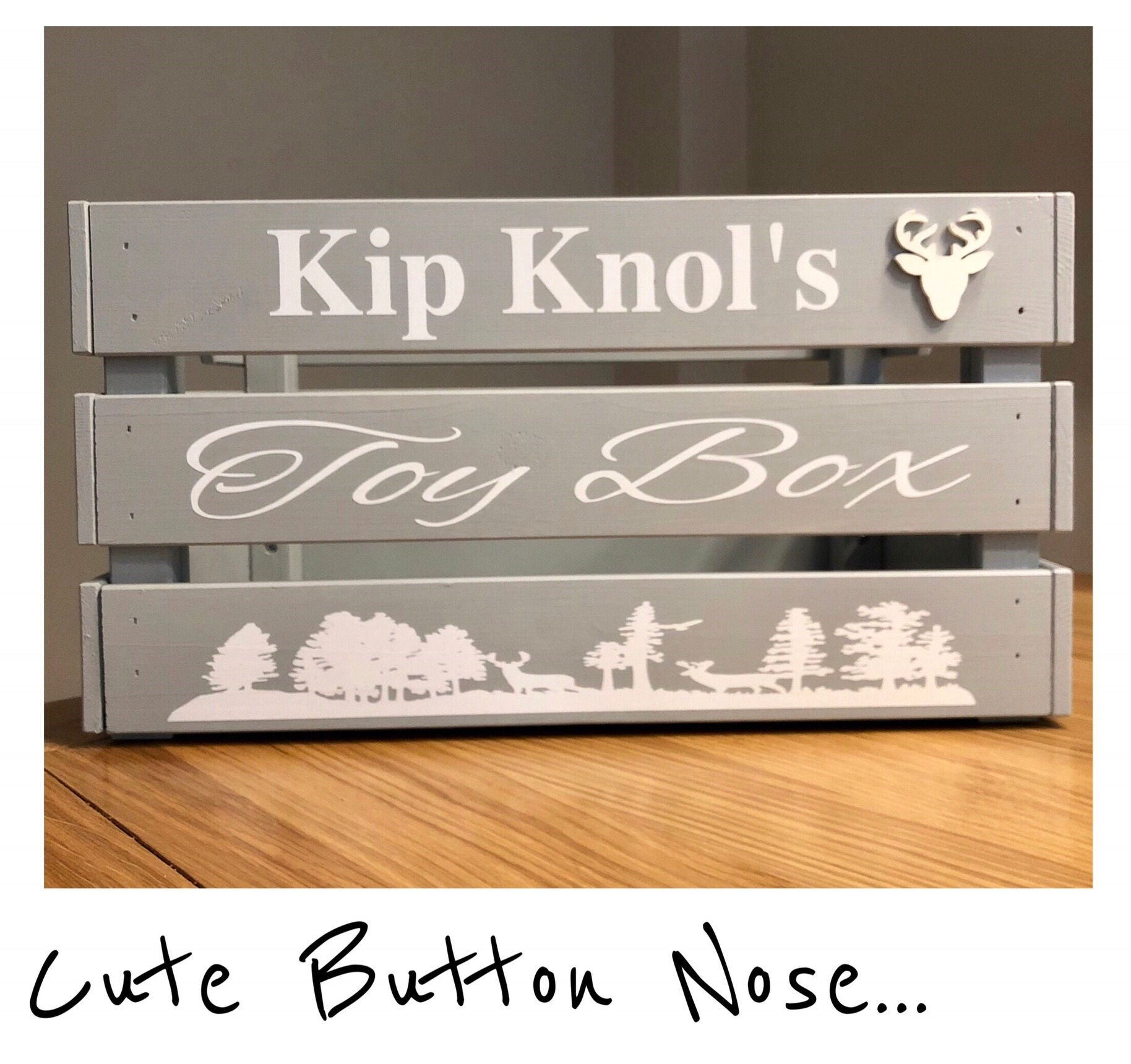 Personalised Large Wooden Toy Crate - Etsy