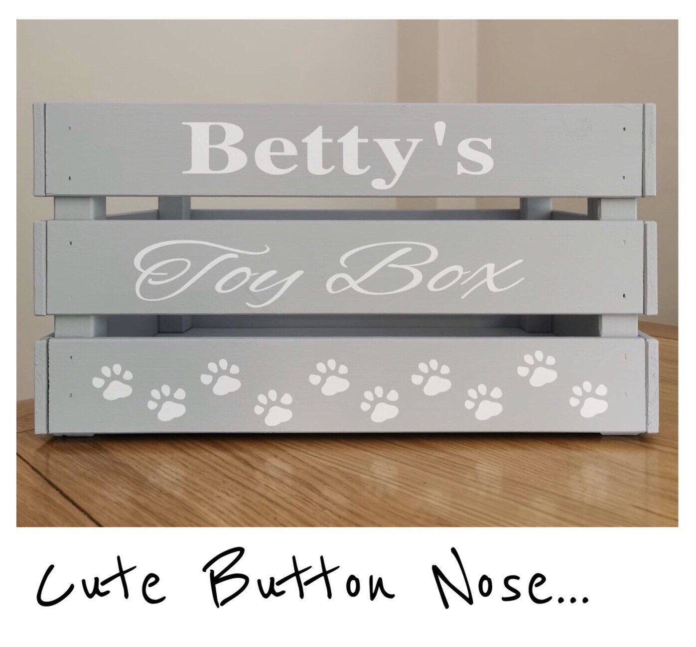 Personalised Large Pet Wooden Toy Box/ Crate - Etsy