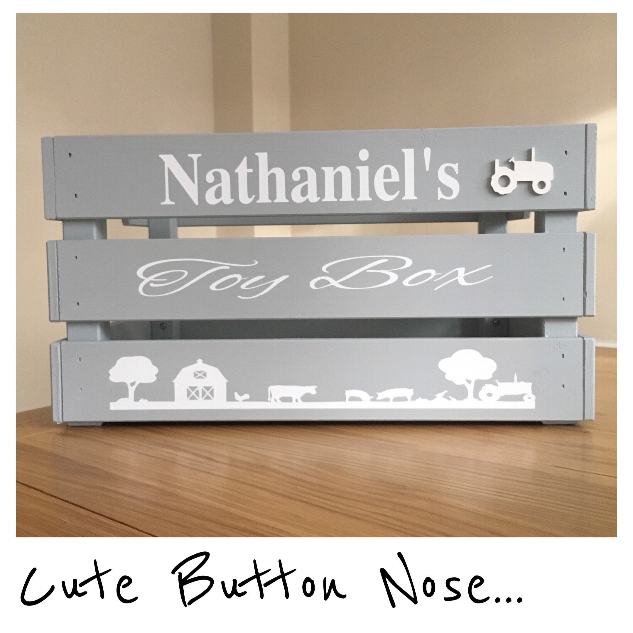 Personalised Large Story Books Wooden Crate - Etsy