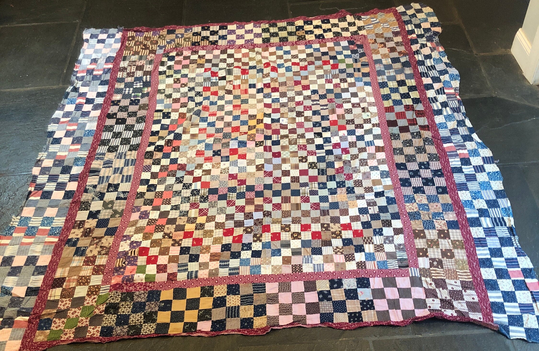 19th Century Quilt Top - Etsy