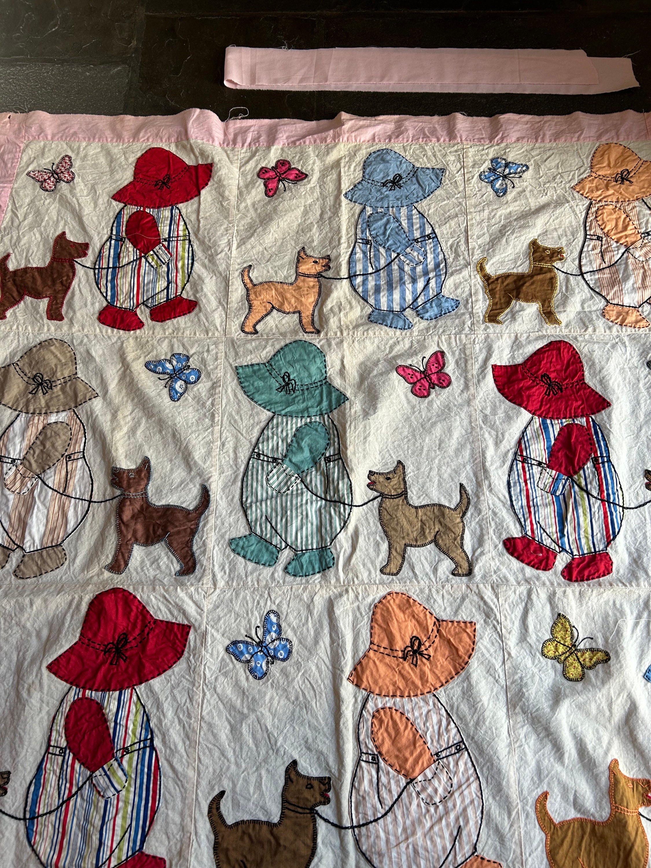 Depression Era Appliqué Quilt Top - Etsy