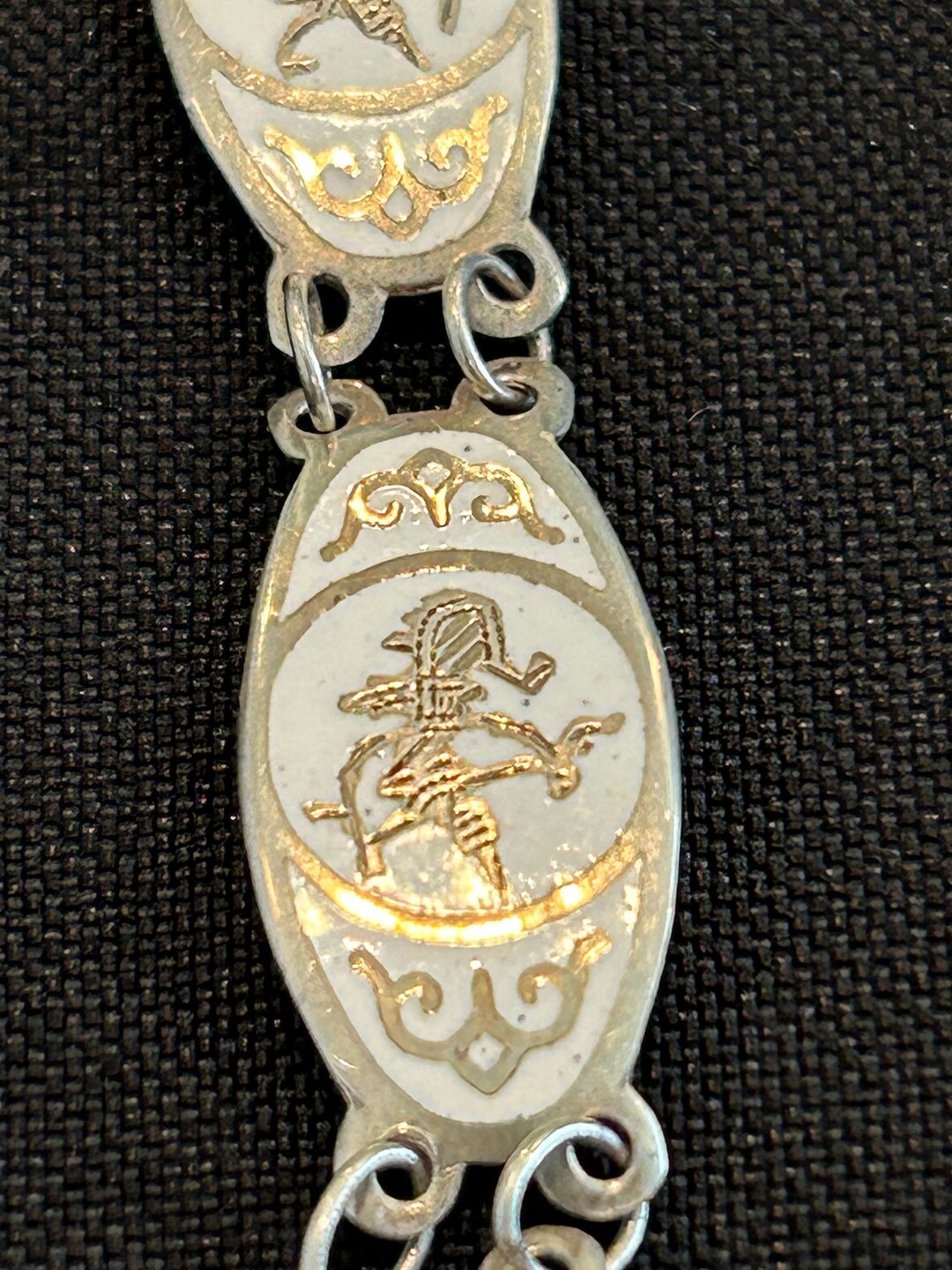 Vintage Siam Thai Dancers Sterling Silver Bracelet - Etsy