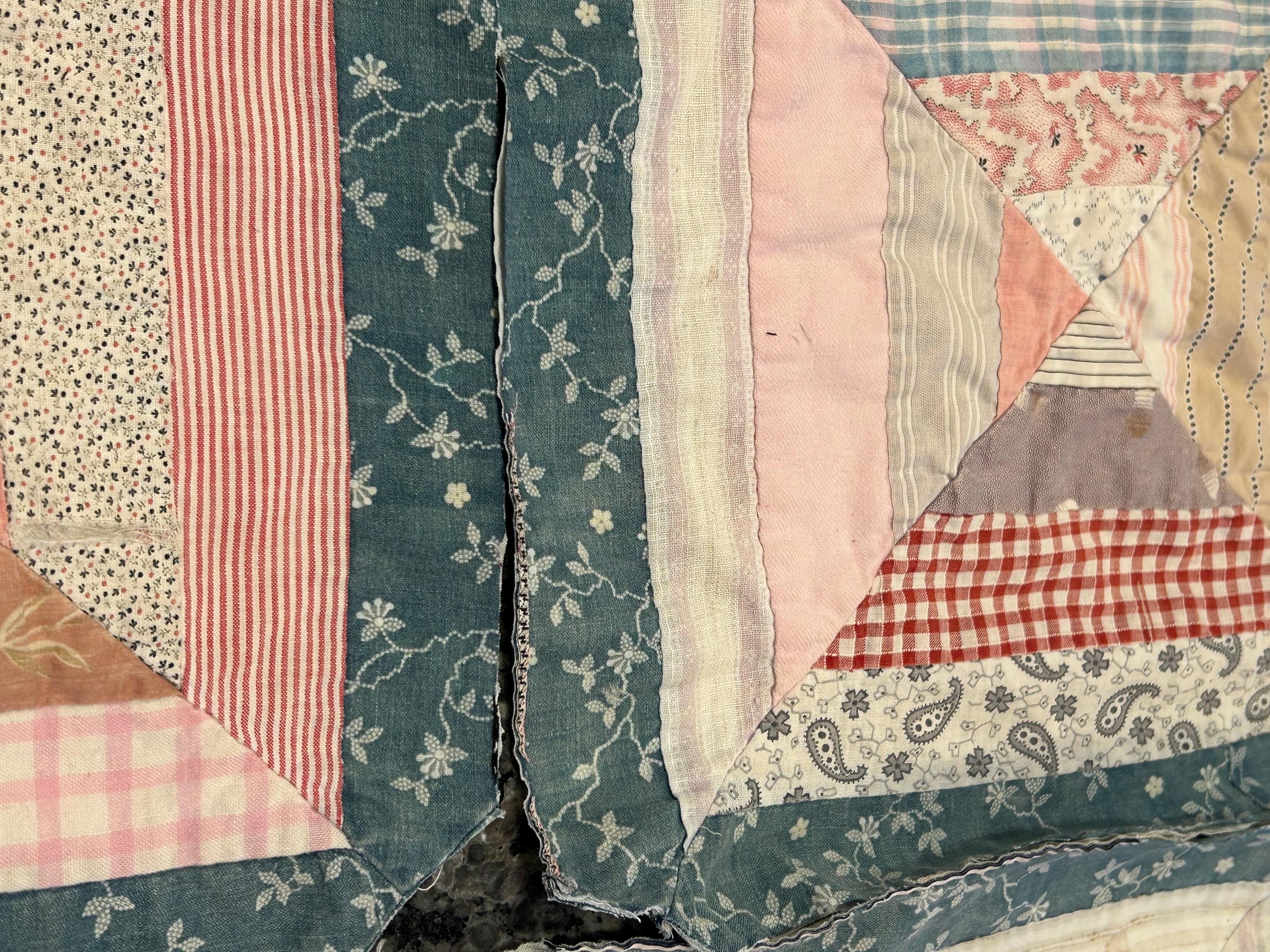 Antique Log Cabin Cut Down Quilt Blocks - Etsy