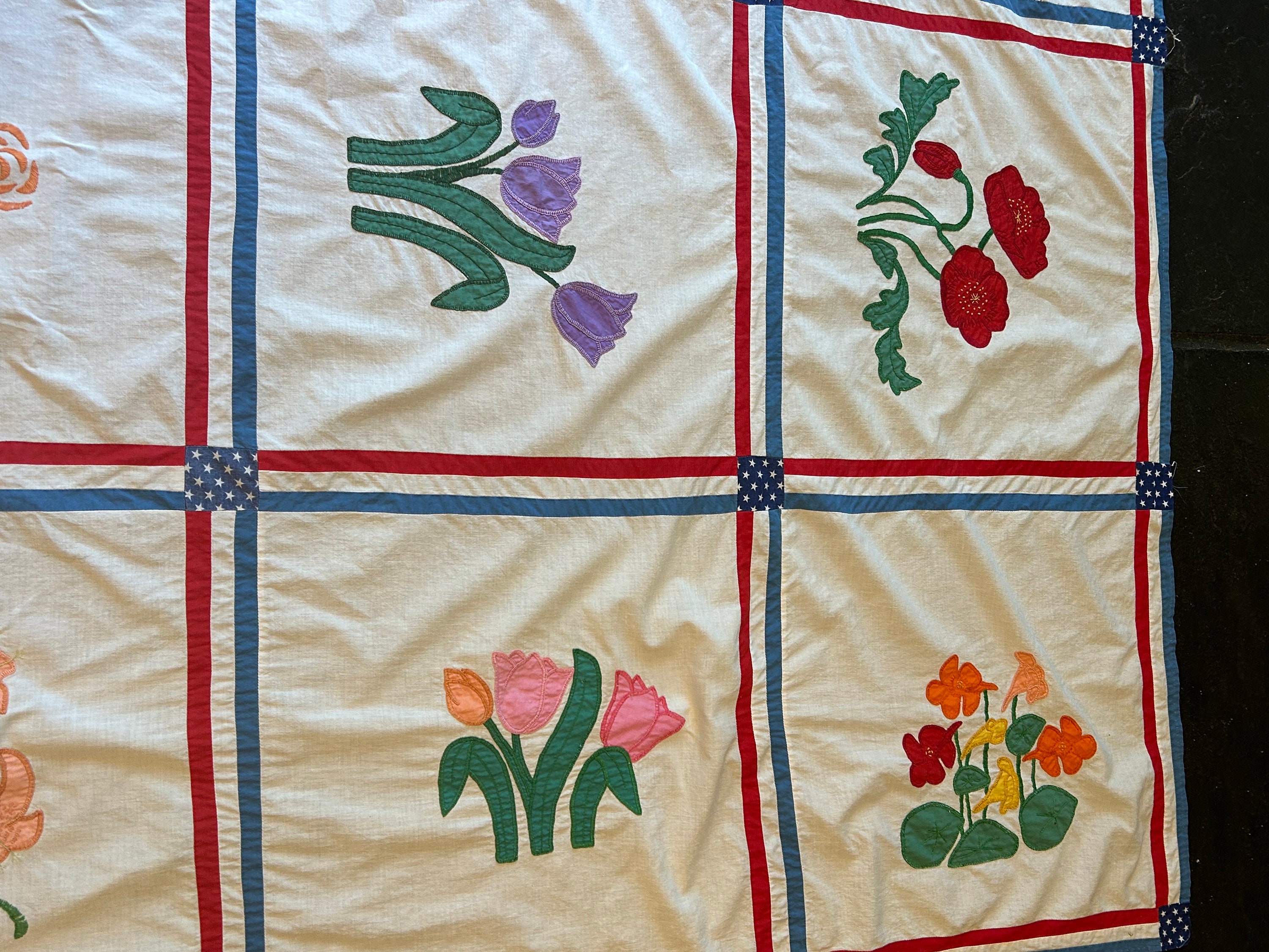 Vintage Quilt Top - Etsy