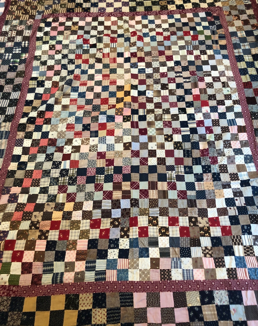 19th Century Quilt Top - Etsy