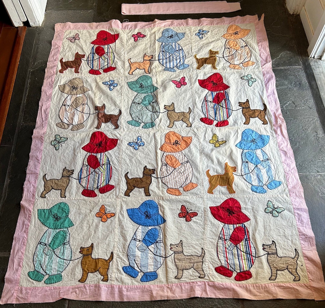 Depression Era Appliqué Quilt Top - Etsy