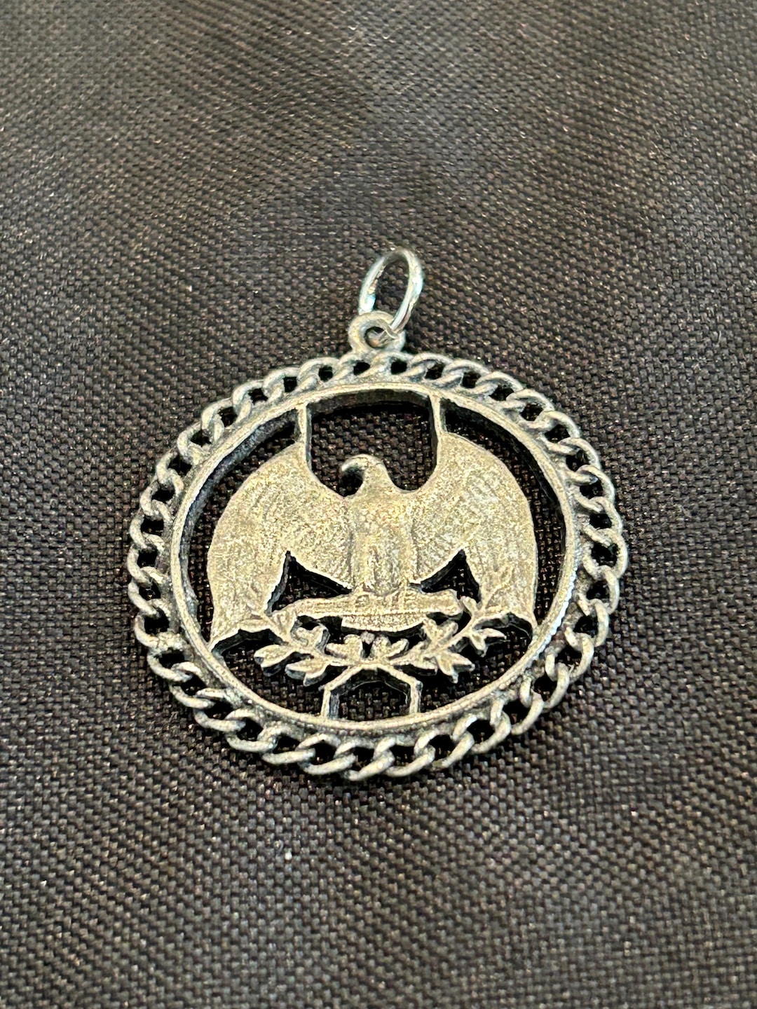 Vintage Eagle Silver Coin Cut Out Pendant - Etsy