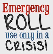 Emergency Roll Funny Toilet Paper Embroidery Design- INSTANT DOWNLOAD ...