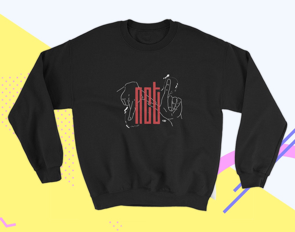 NCT Kpop Crewneck Hand Sign | Etsy