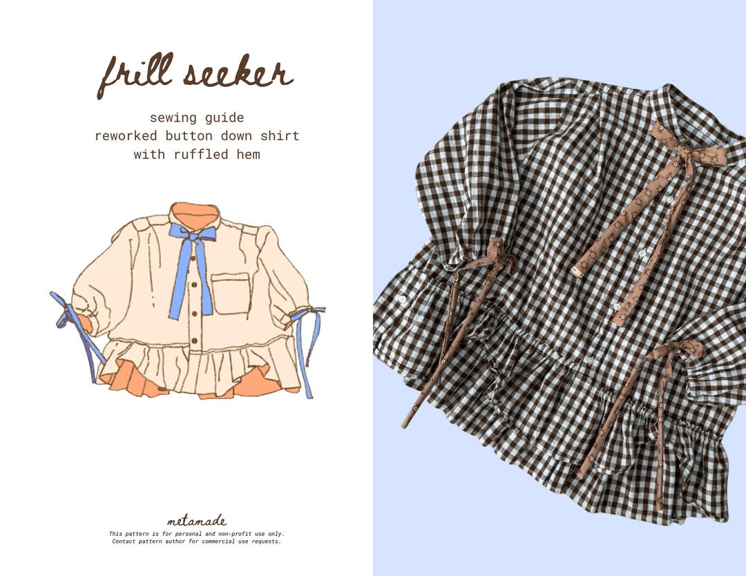 DIY Ruffle Top Sewing Guide - Etsy