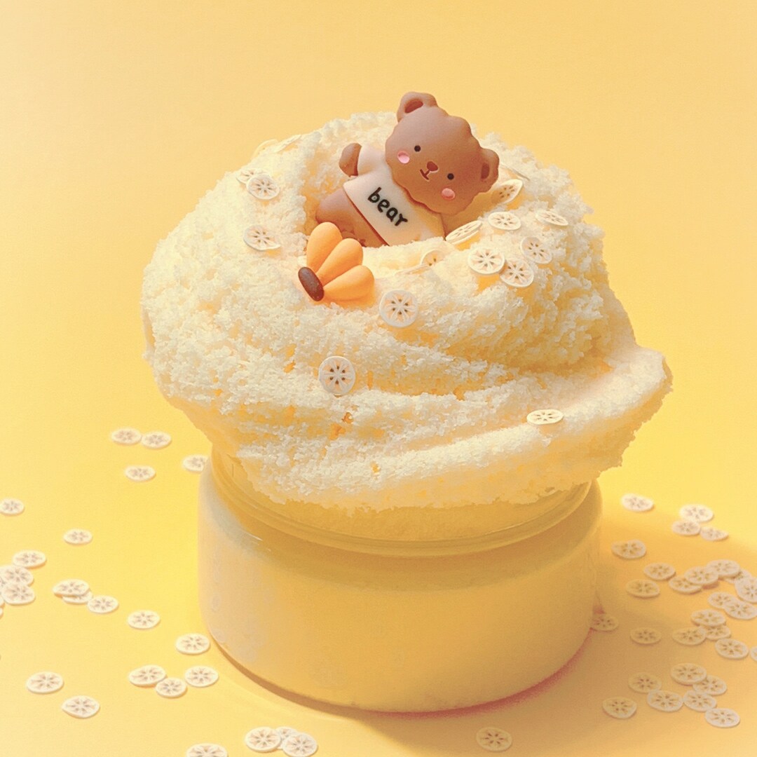 Banana Bear Cloud Slime Pick Your Own Scent Party Gift - Etsy