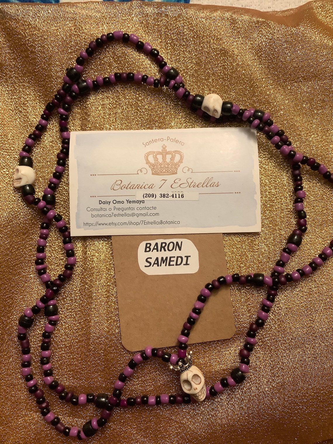 Baron Samedi Collar Voodoo | Etsy