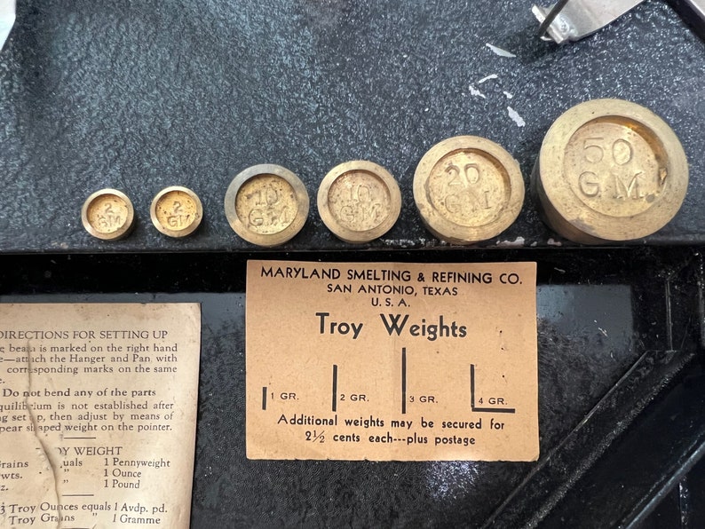 Vintage Troy Weight Balance Scale for Precious Metals - Etsy