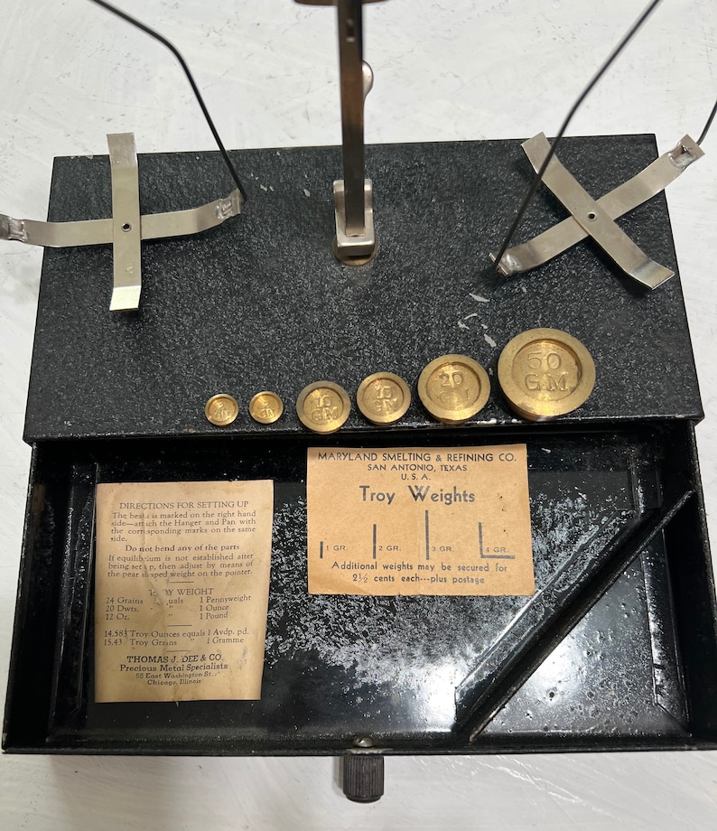 Vintage Troy Weight Balance Scale for Precious Metals - Etsy
