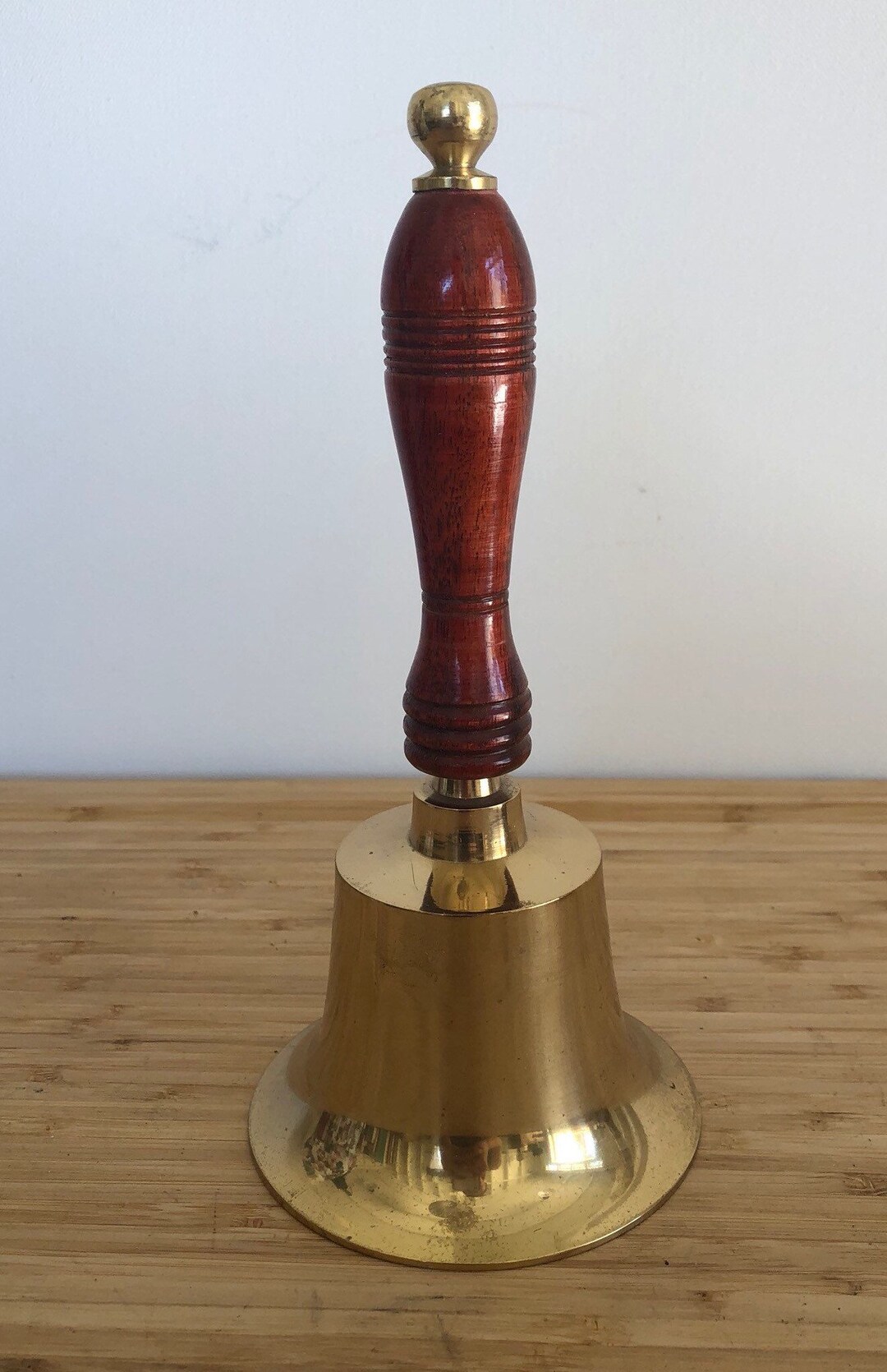 Vintage Brass Teachers School Bell - Etsy