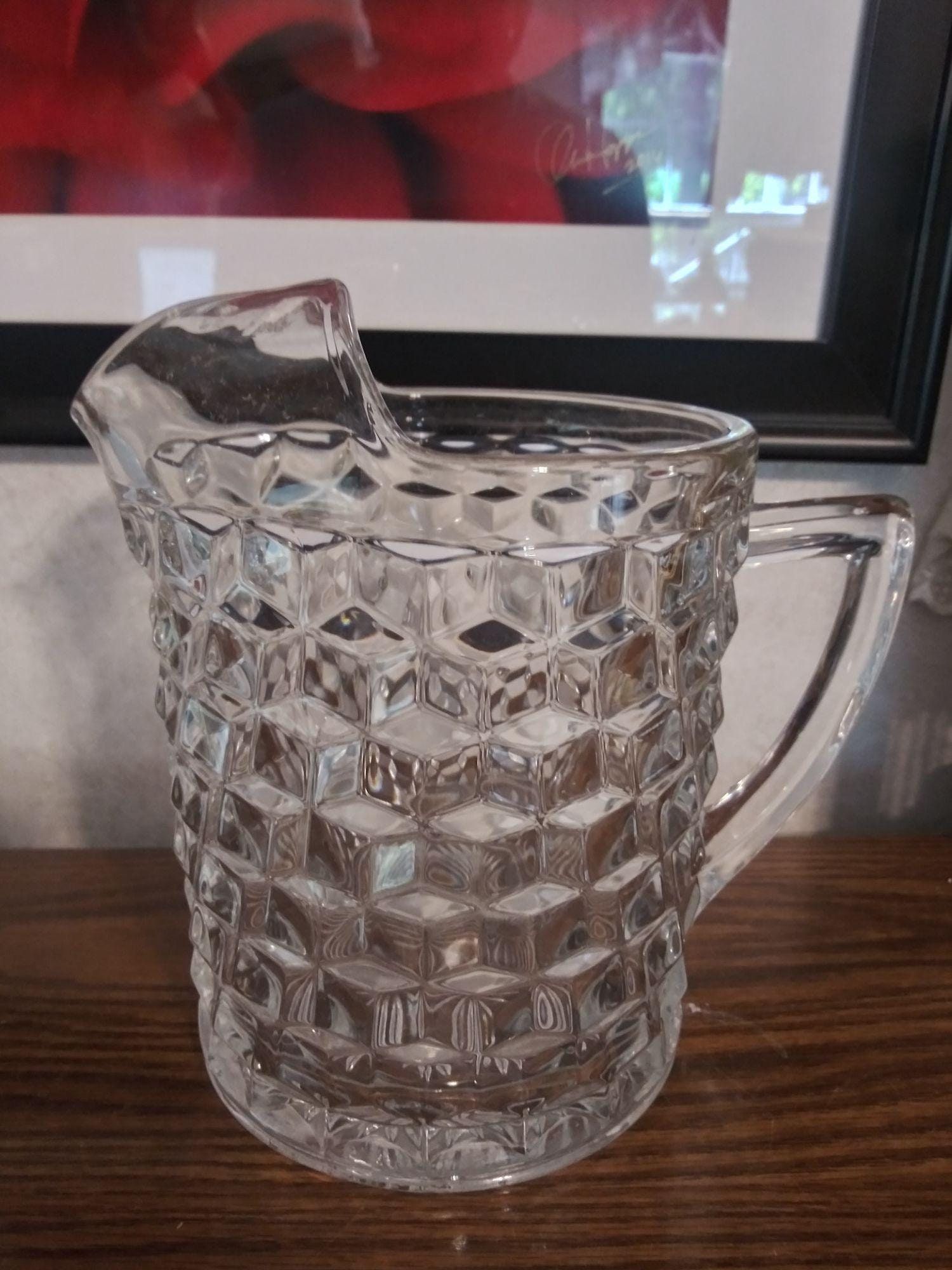 Vintage Fostoria Glass Pitcher Art & Collectibles Collectibles ...