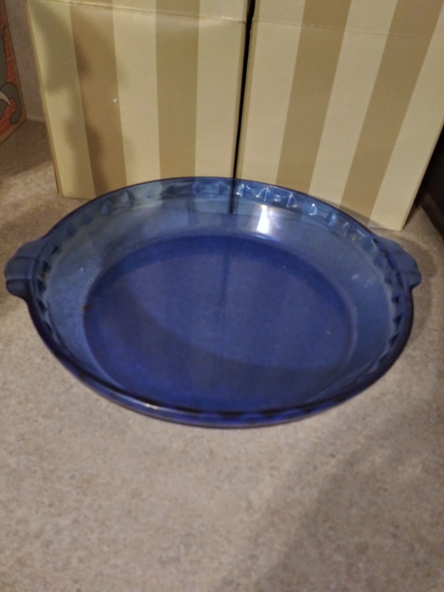 Baking Home & Hobby Deep Dish Pie Plate 9.5 Clear Glass Vintage #229 ...