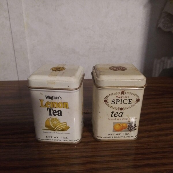 John Wagner and Sons Tea Tins - Etsy