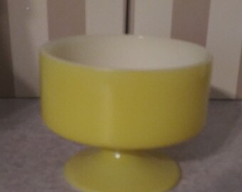 Yellow Milk Glass | Etsy