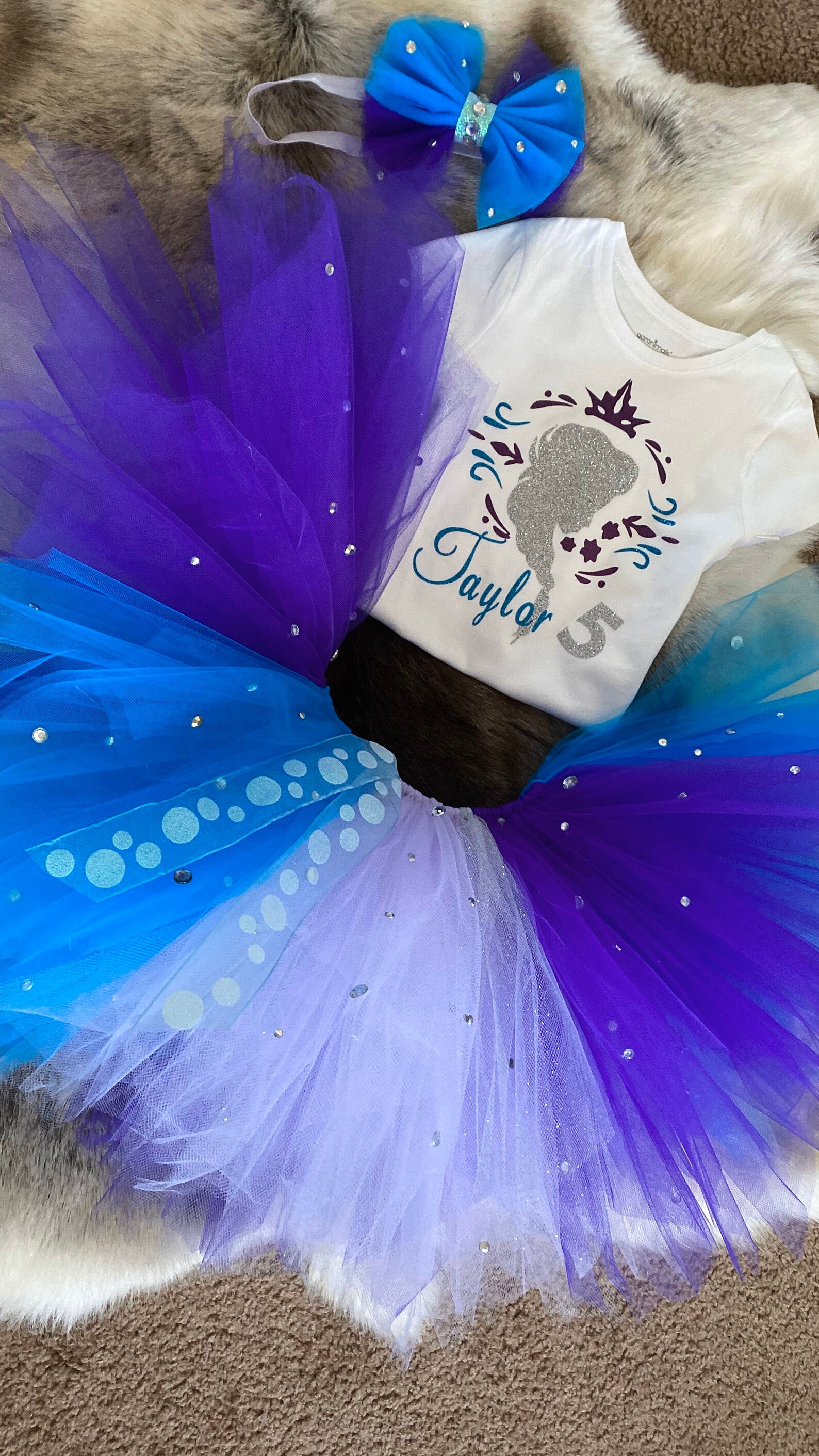 Frozen Tutu Set / Baby Girl Elsa Tutu / Ice Princess Tutu Set | Etsy