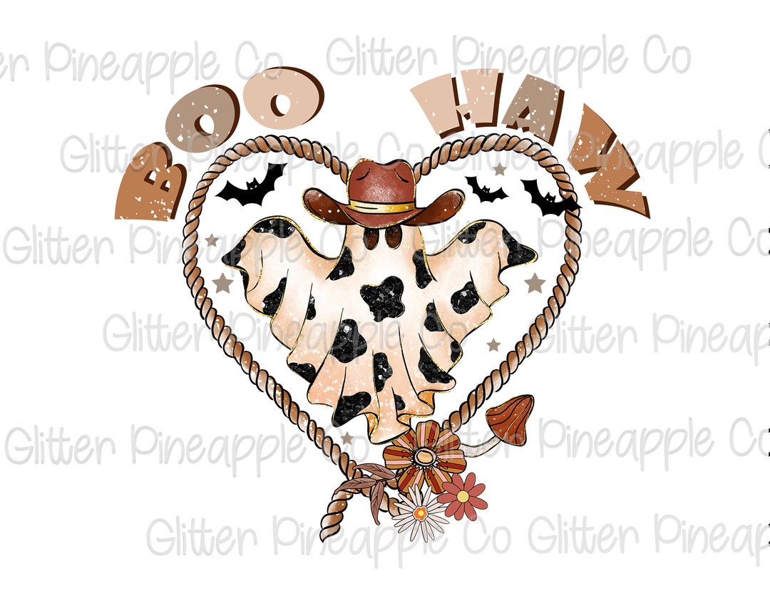 Boo Haw Cowboy Ghost PNG Sublimation Design - Digital Download Western ...