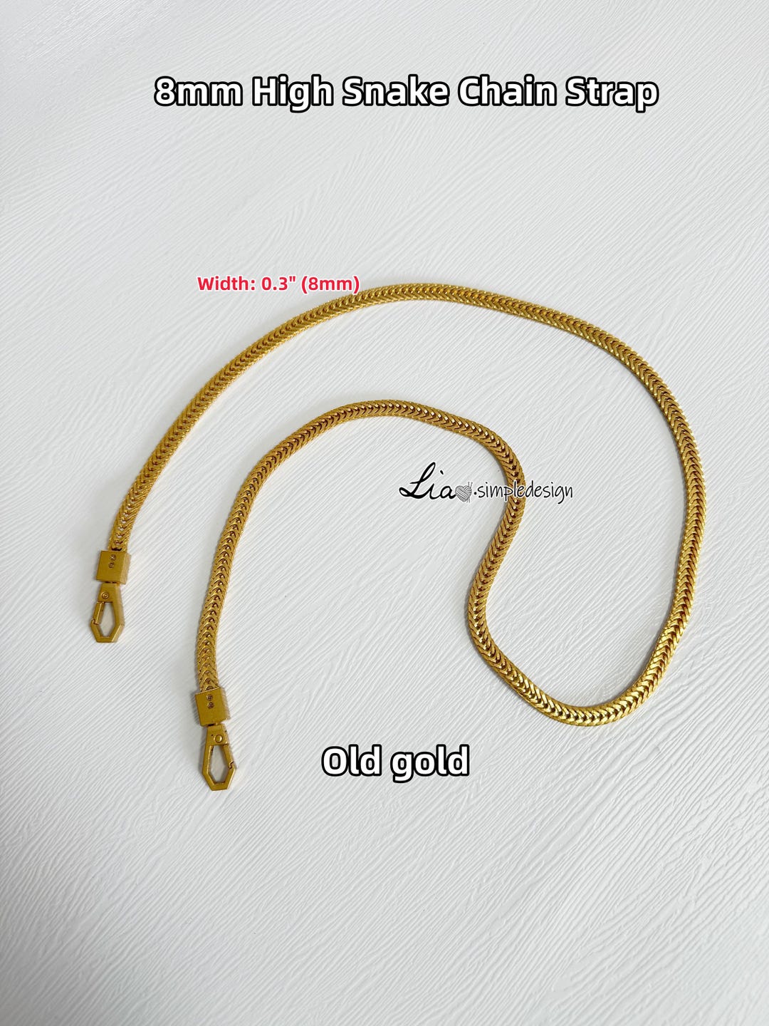 5 Color, 8mm High Quality Purse Chain Strap, Alloy and Iron, Metal ...