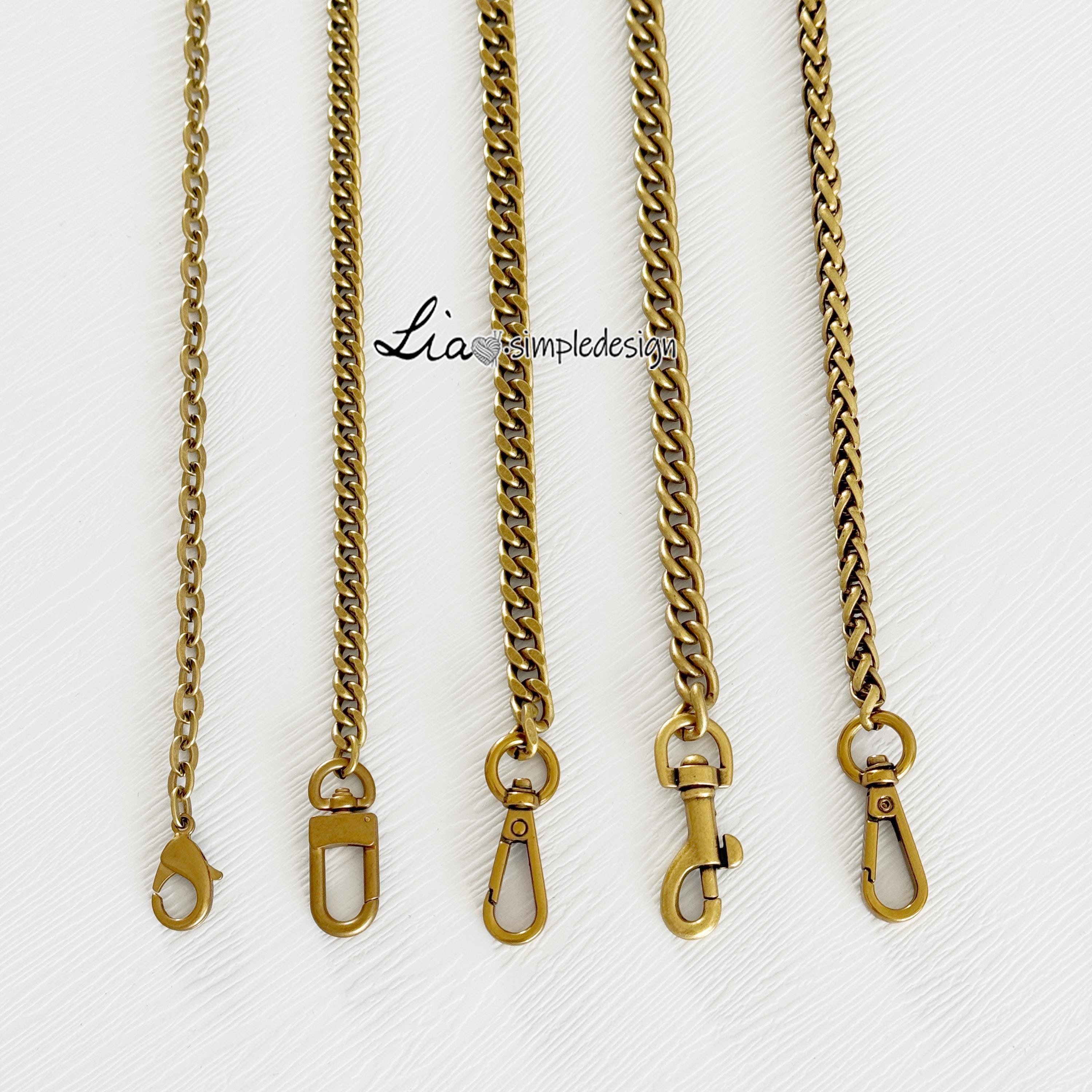 Old Gold High Quality Purse Chain Strap,alloy and Iron,metal Shoulder ...