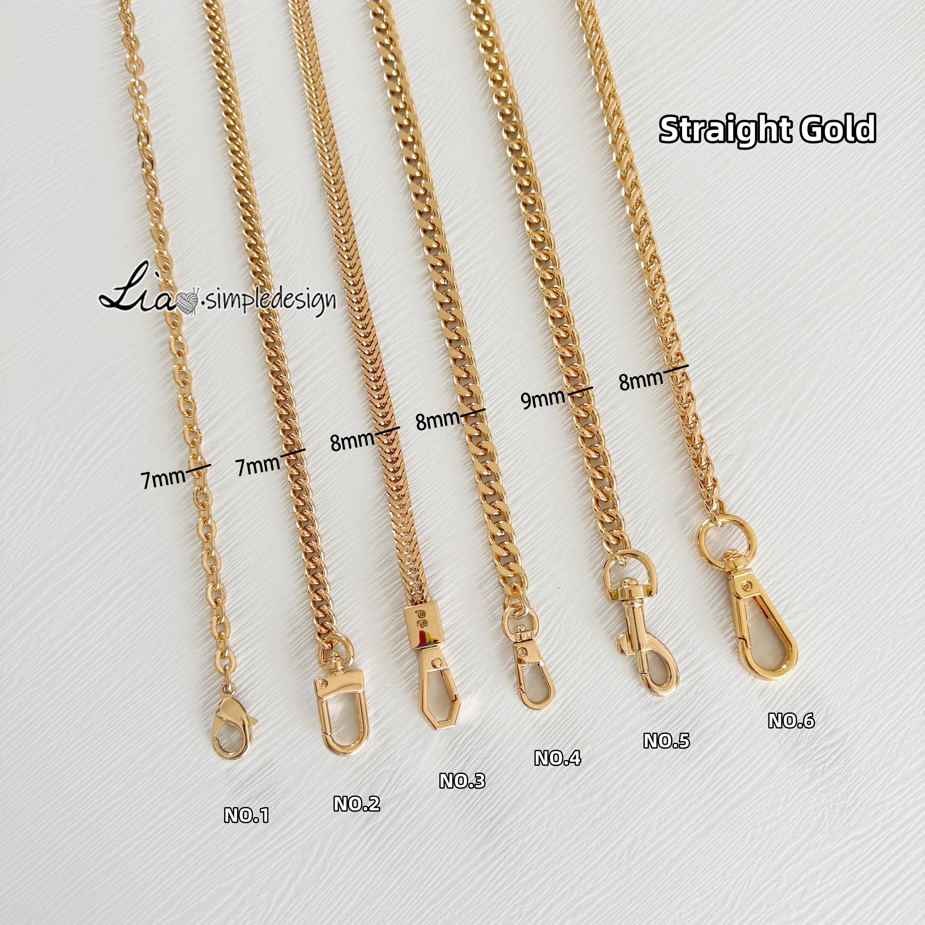 Straight Gold High Quality Purse Chain Strap,alloy and Iron,metal ...