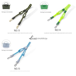 Handmade Braided Nylon Fiber Strap Fit "mini Longchamp Bag" Shoulder ...