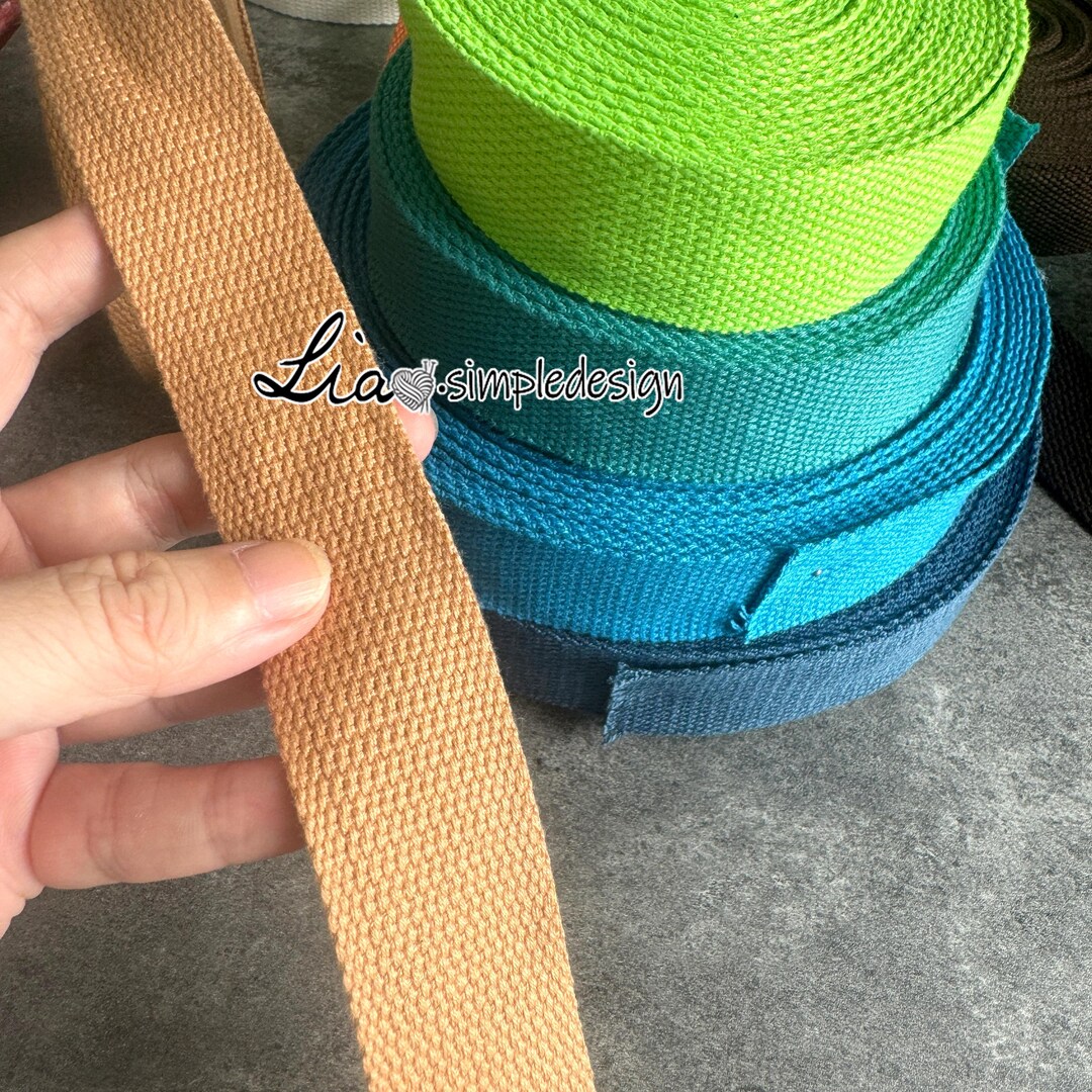 40 Color, 1 1/5 Inch Cotton Webbing Heavy Duty Bag Handles,bag Strap ...