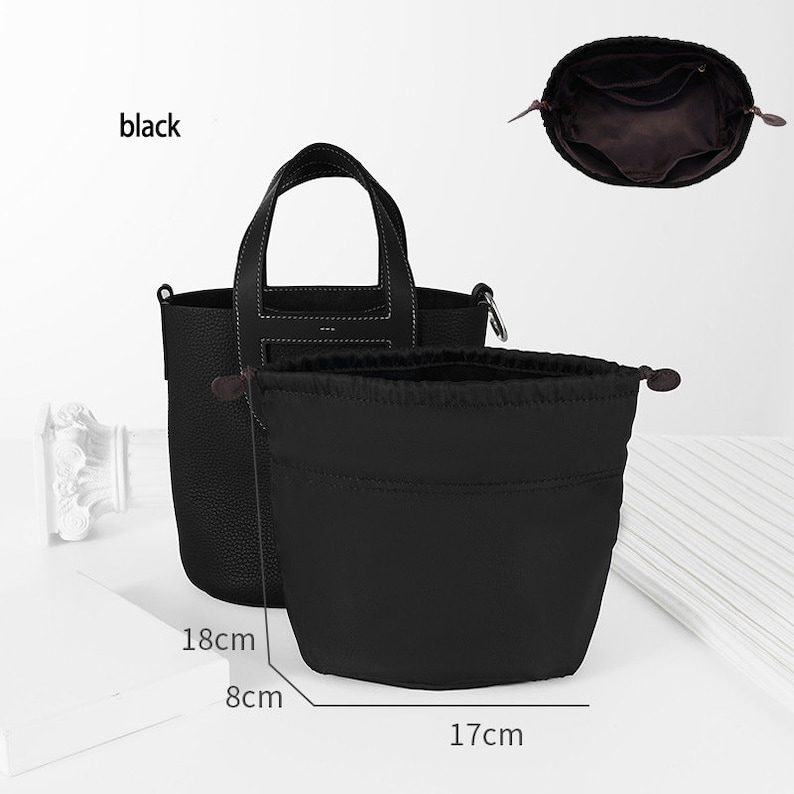 Purse Nylon Organizer Insert Fit in the Loop 18 Bag Pouch Mini Handbag ...