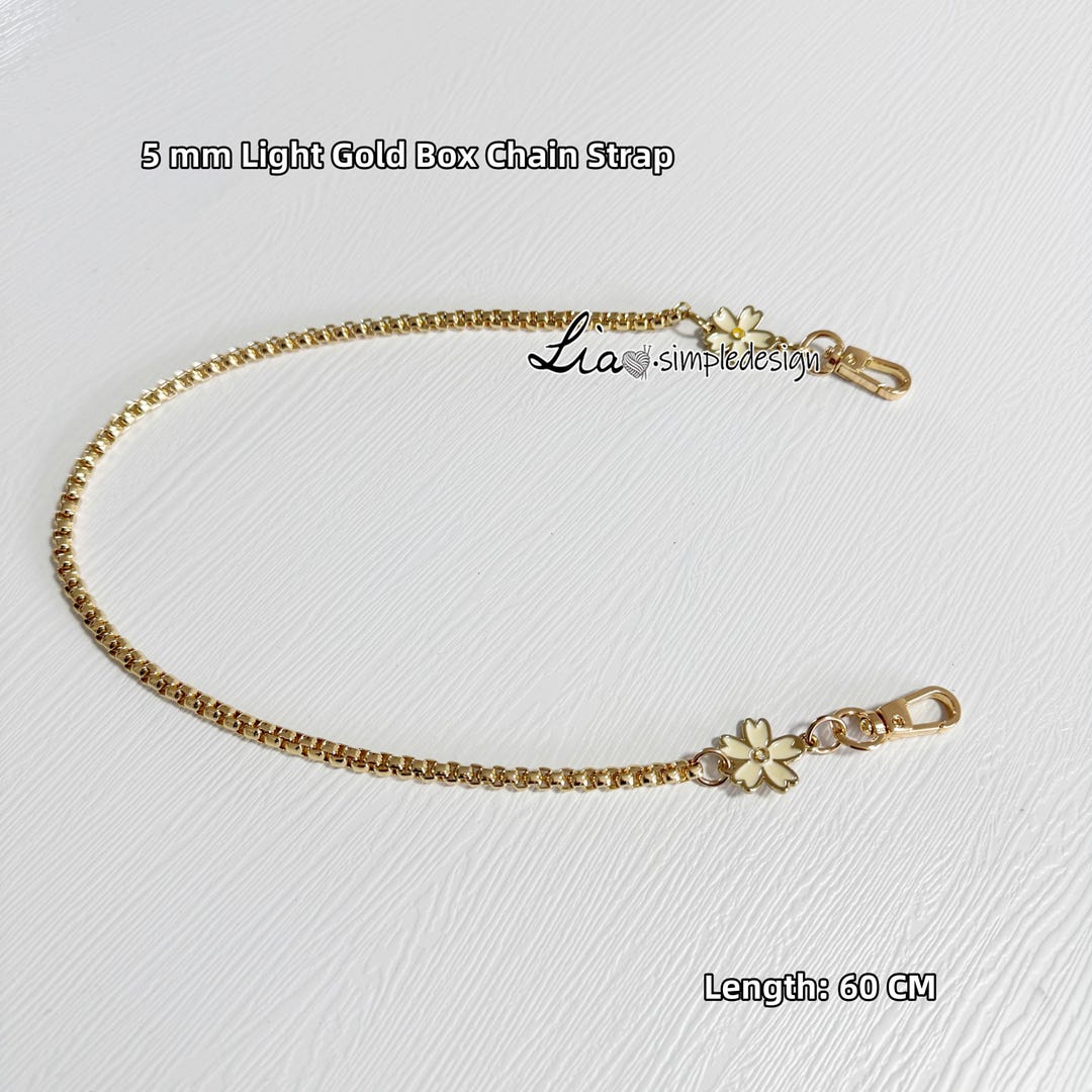 5MM Light Gold High Quality Purse Chain Strap,alloy and Iron,metal ...