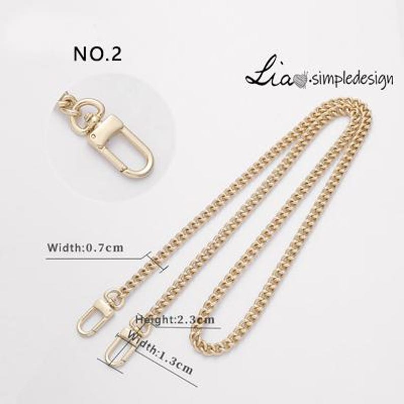 Straight Gold High Quality Purse Chain Strap,alloy and Iron,metal ...