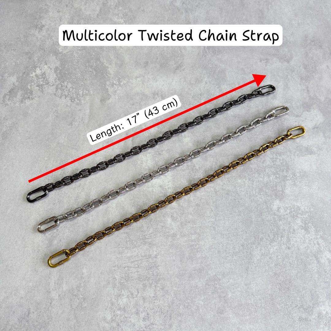 Multi Color Metallic Chain Strap,adjustable & Detachable Shoulder Strap ...