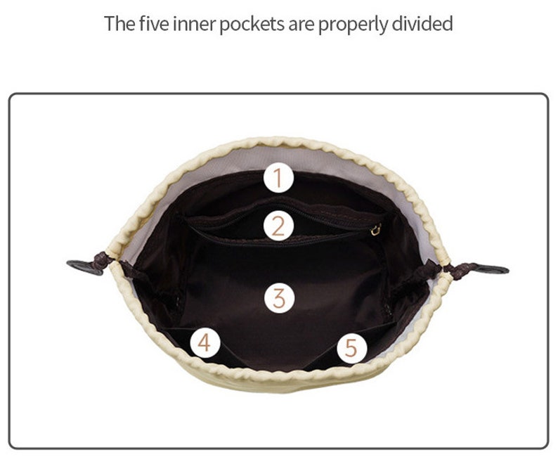 Purse Nylon Organizer Insert Fit in the Loop 18 Bag Pouch Mini Handbag ...