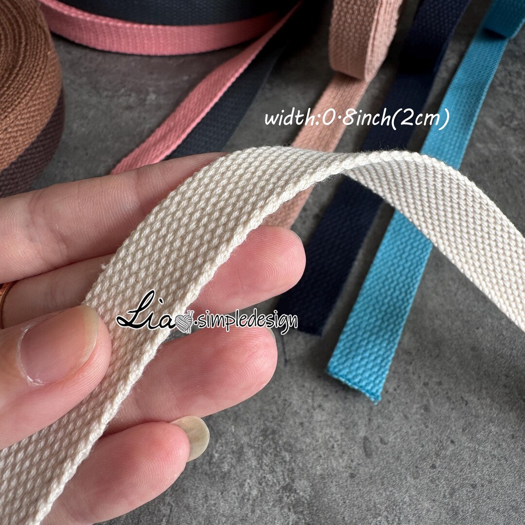 23 Color, 0.8 Inch Cotton Webbing Heavy Duty Bag Handles, Bag Strap for ...