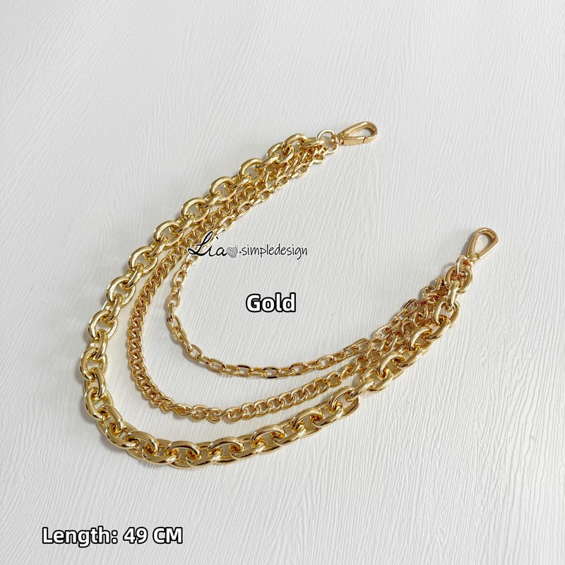Triple Chain for Bag - Etsy